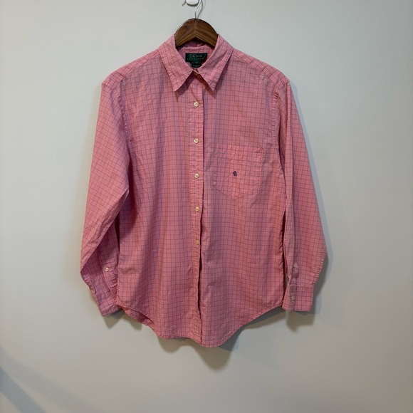 Lauren Ralph Lauren | Tops | Lauren Ralph Lauren Pink Grid Preppy ...